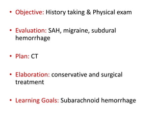 subarachnoid hemorrhage | PPT