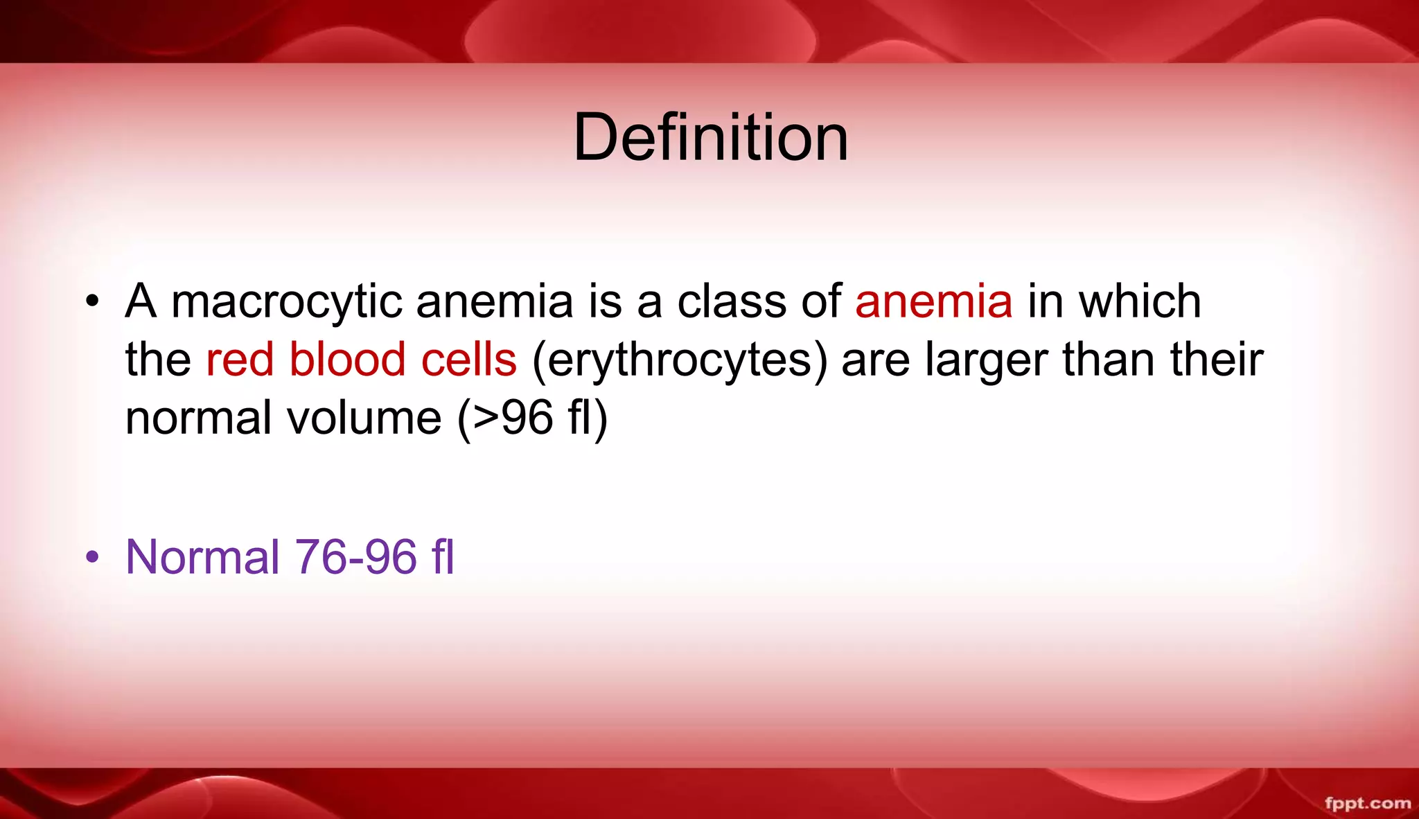Macrocytic Anemia | PPTX