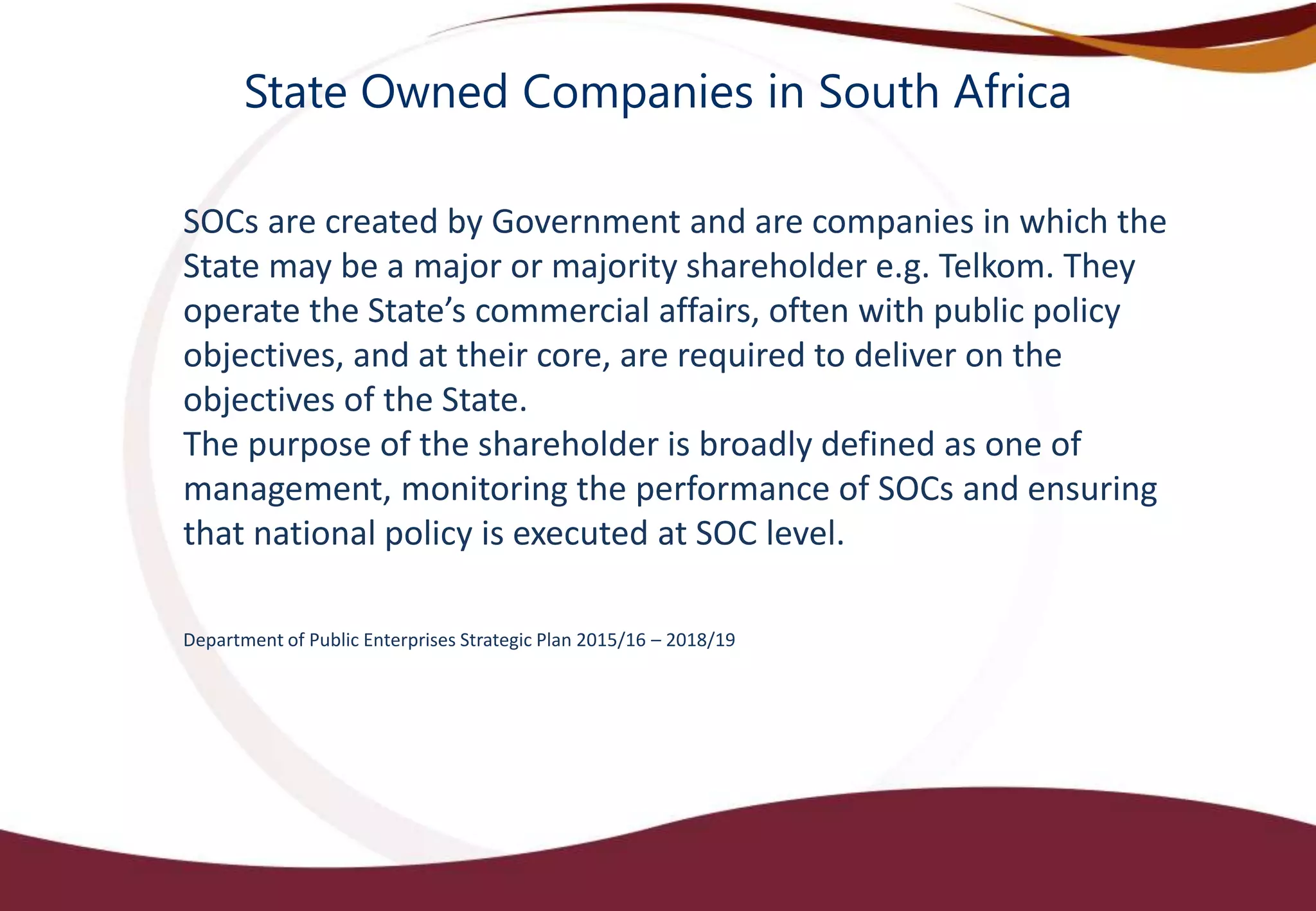State Owned Enterprises (SOEs) | PPSX