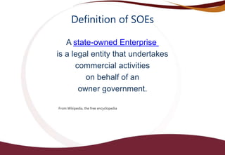 State Owned Enterprises (SOEs) | PPSX