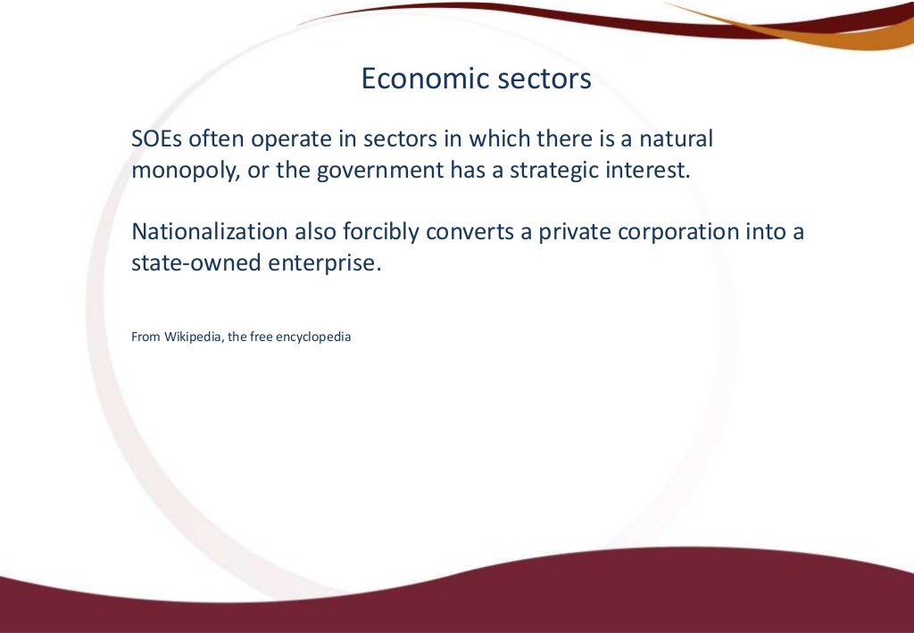 State Owned Enterprises (SOEs)