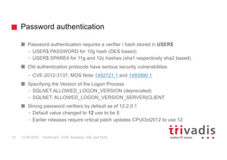 TechEvent EUS, Kerberos, SSL and OUD | PPT
