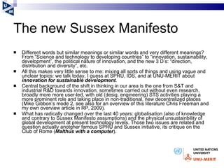 Manifesto: Luc Soete | PPT