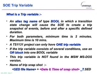 TRICON Sequence of Event - Introductions | PPT