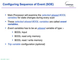 TRICON Sequence of Event - Introductions | PPT