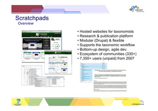 Swiss Orchid Foundation Scratchpads and ViBRANT overview | PPT | Free Download