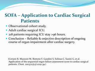 Sequential Organ Failure Assessment (SOFA) Score | PPTX