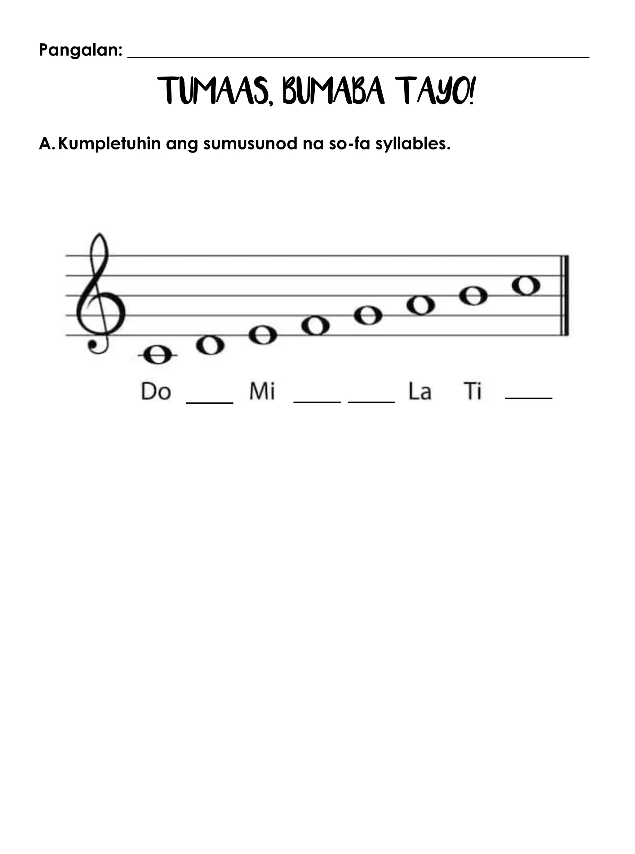 So fa syllables | PDF