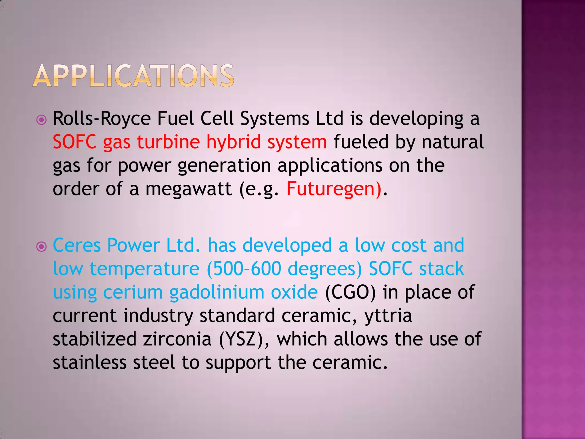 SOLID OXIDE FUEL CELLS | PPTX