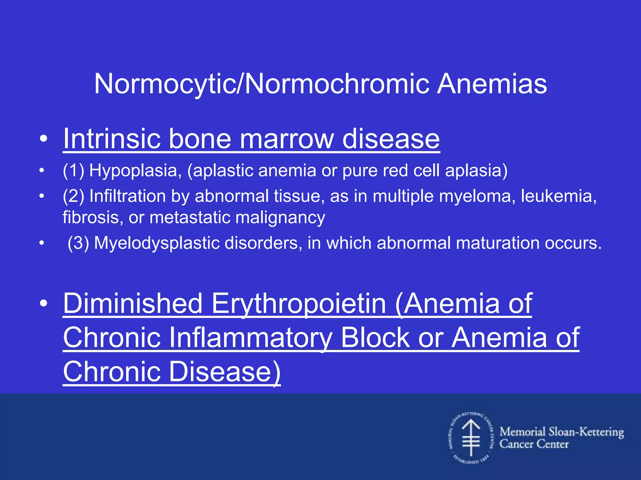 approach to the diagnosis of anemia | PPTX