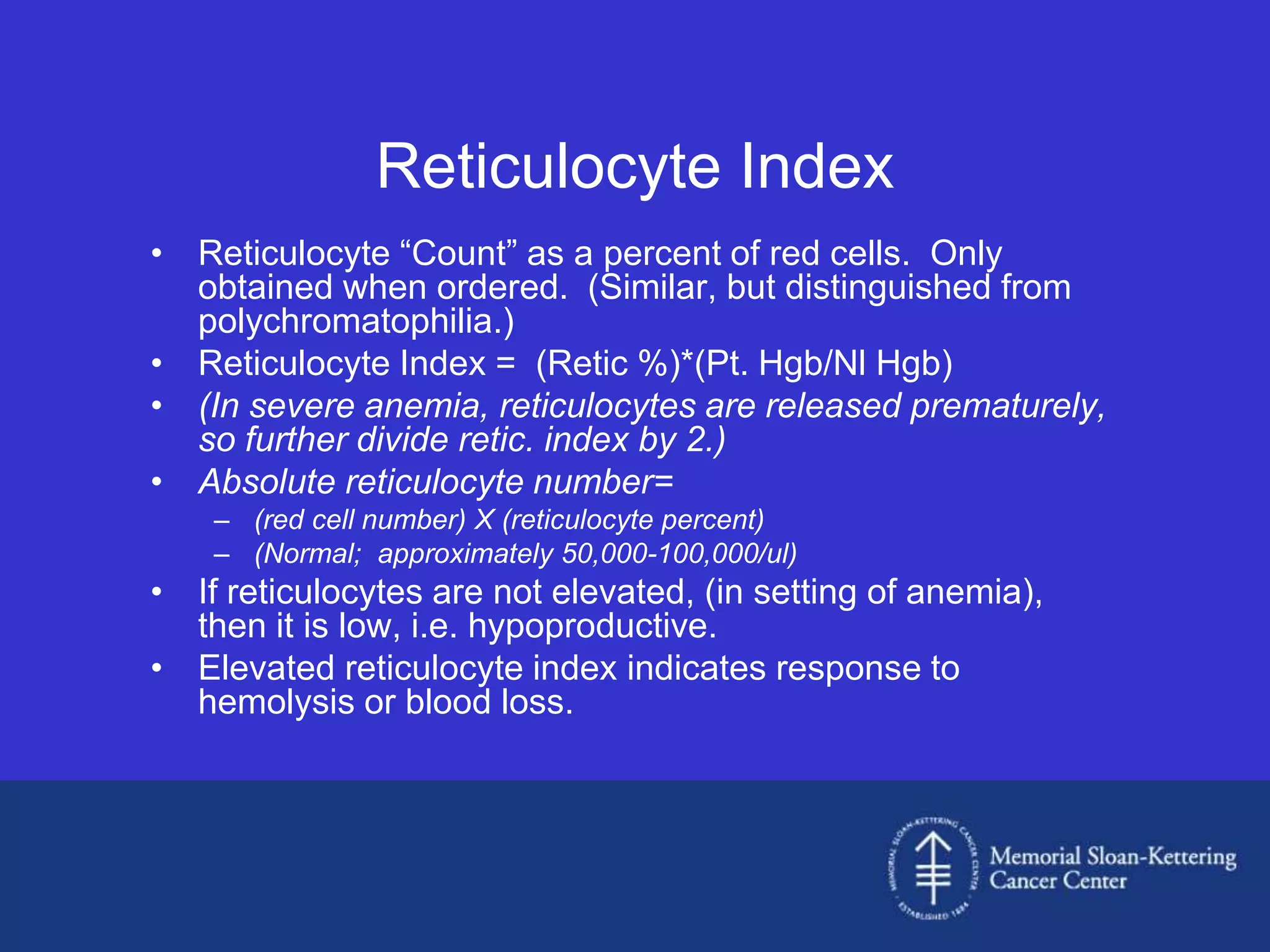 approach to the diagnosis of anemia | PPTX