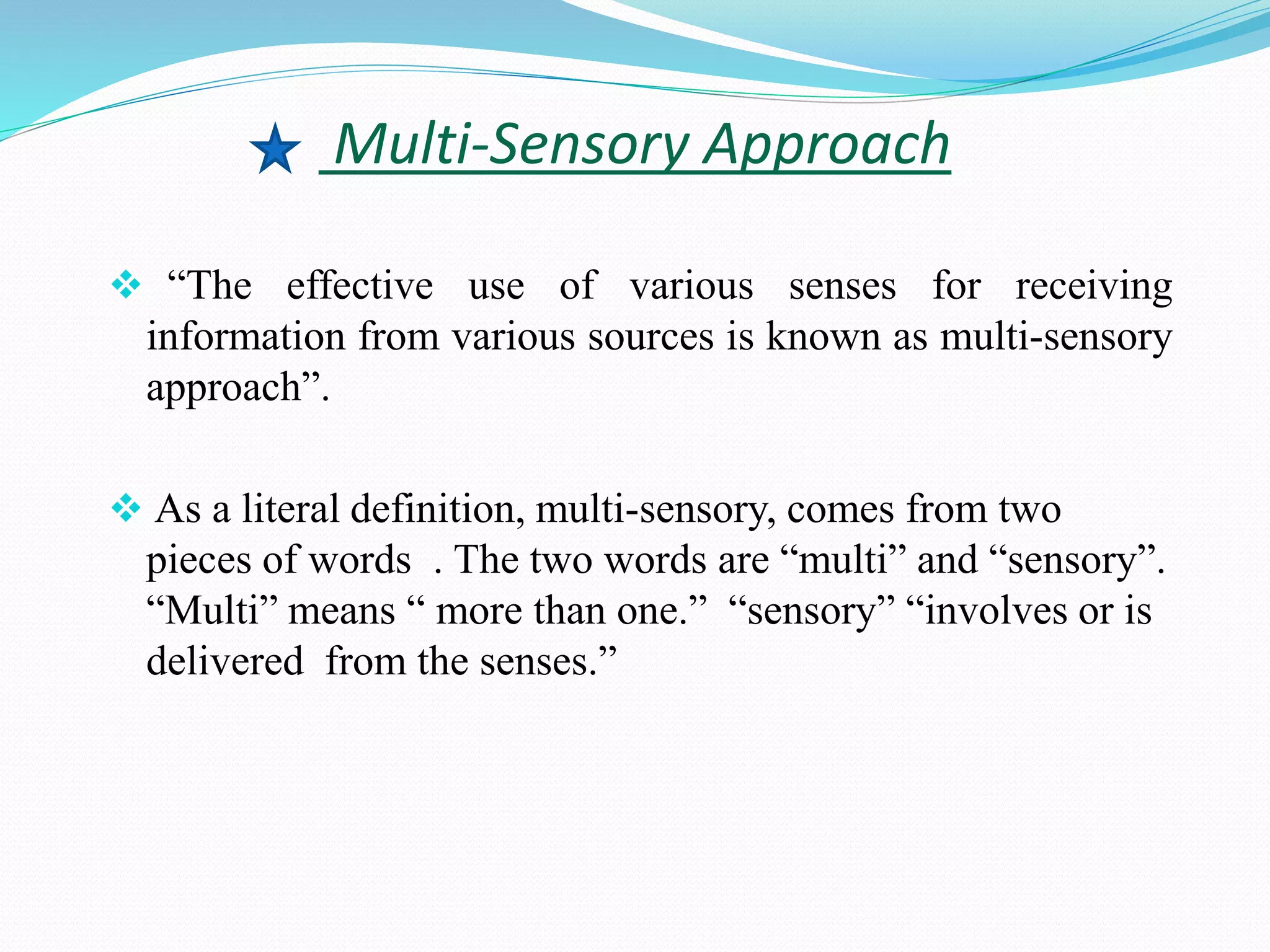 Multisensory | PPTX