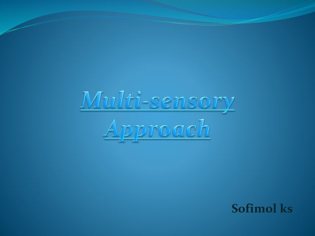 Multi-Sensory Teaching Approach: A Refined Curriculum for Enhanced ...