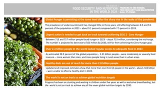 The State of Food Security and Nutrition in the World 2024 | PDF