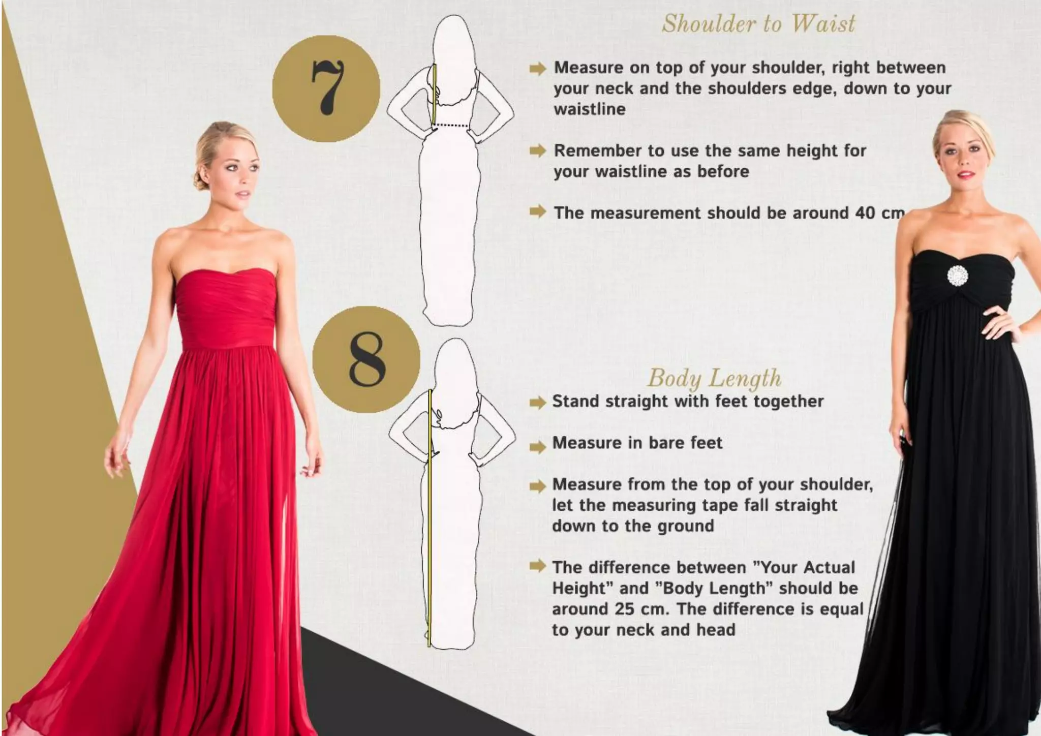 Formal dresses measurement guide | PDF