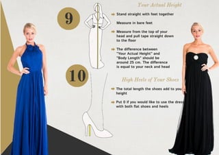 Formal dresses measurement guide | PDF