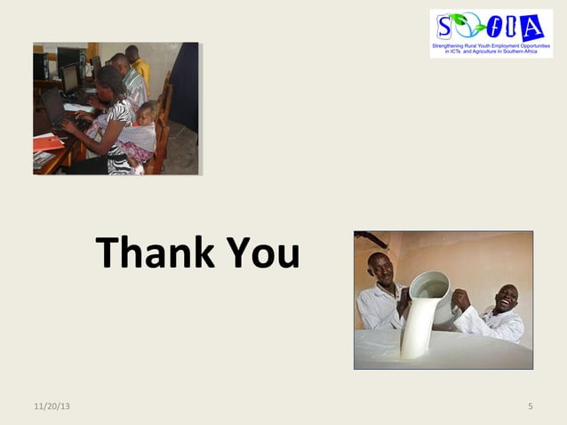 Patrick Masarirambi - SOFIA project overview | PPT