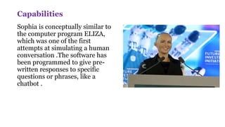Presentation About Sophia the robot | PPTX