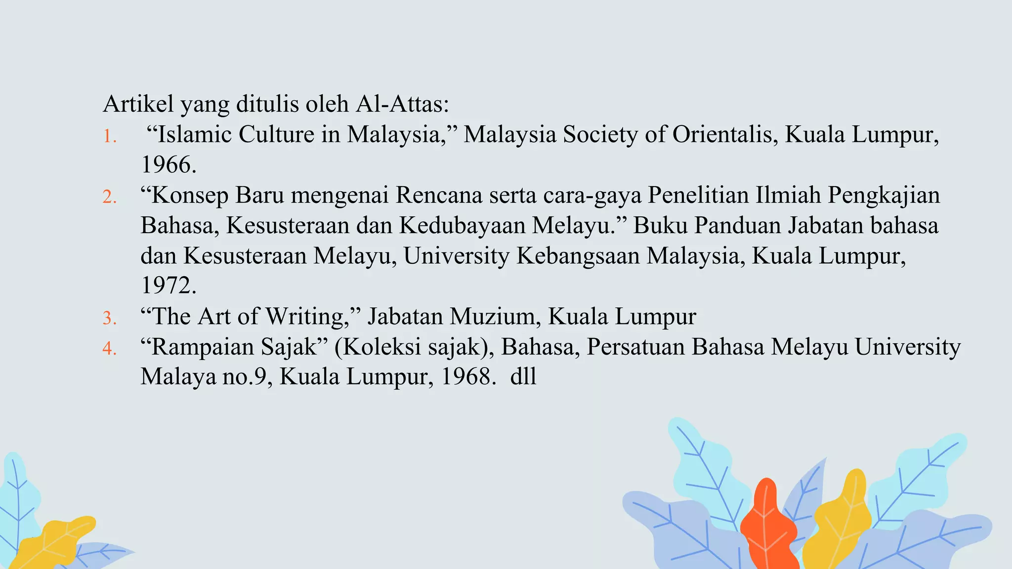 Syed Muhammad Naquib Al-Attas | PPTX