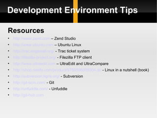 Development Environment Tips | PPT