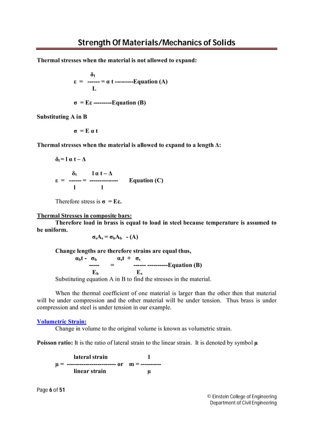 mechanics of solid | PDF