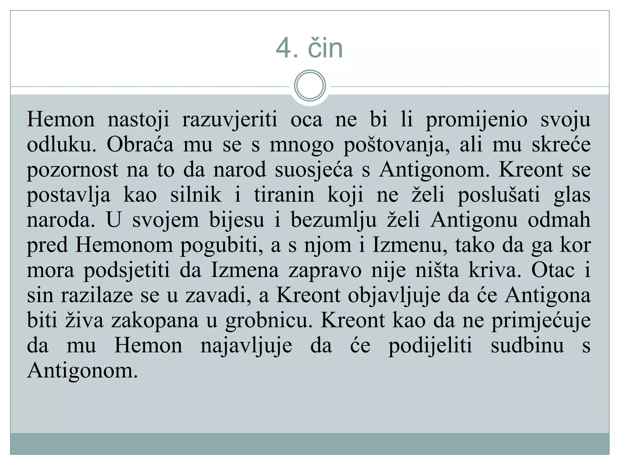 Sofoklo, Antigona | PPTX