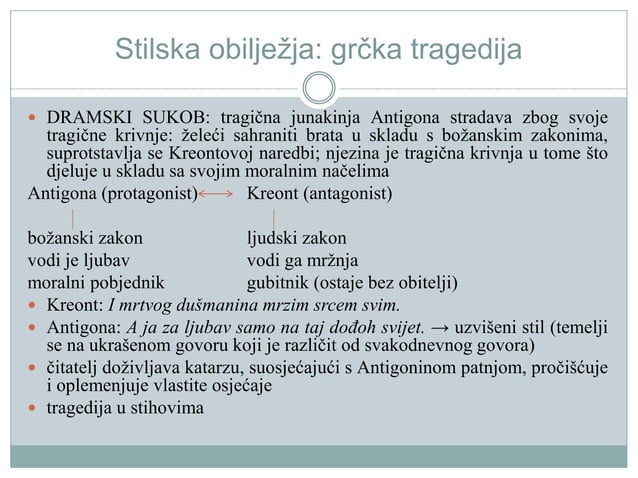 Sofoklo, Antigona | PPTX