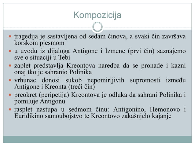 Sofoklo, Antigona | PPTX