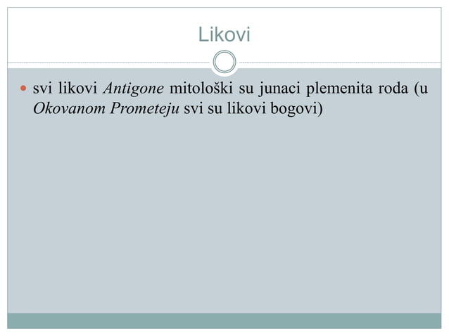 Sofoklo, Antigona | PPTX