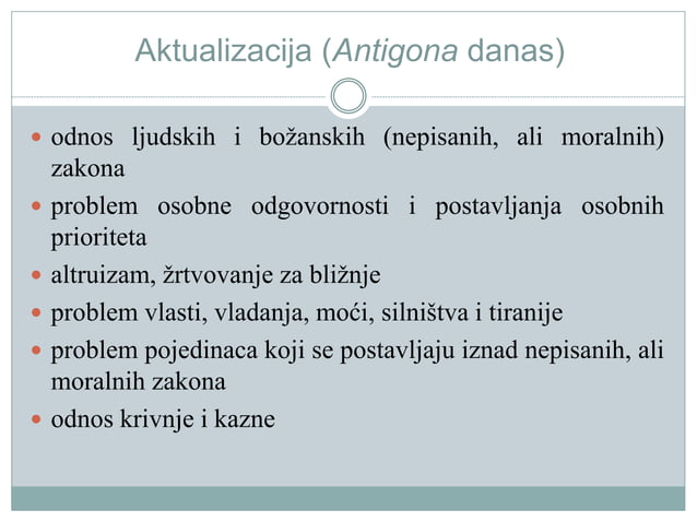 Sofoklo, Antigona | PPTX