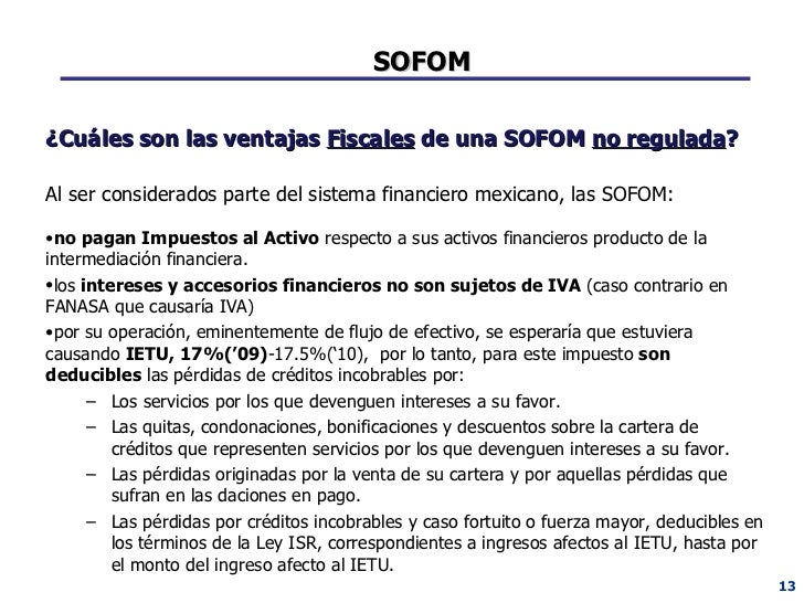 Sofom Ventajas Y Beneficios - attiopurfi