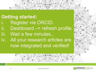 ScienceOpen for Researchers | PPTX