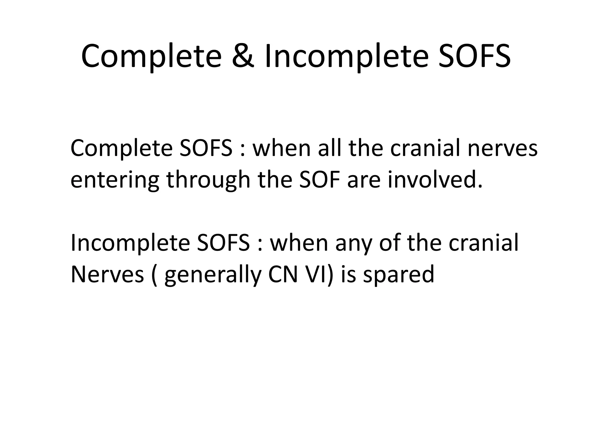 Superior Orbital Fissure Syndrome | PPTX