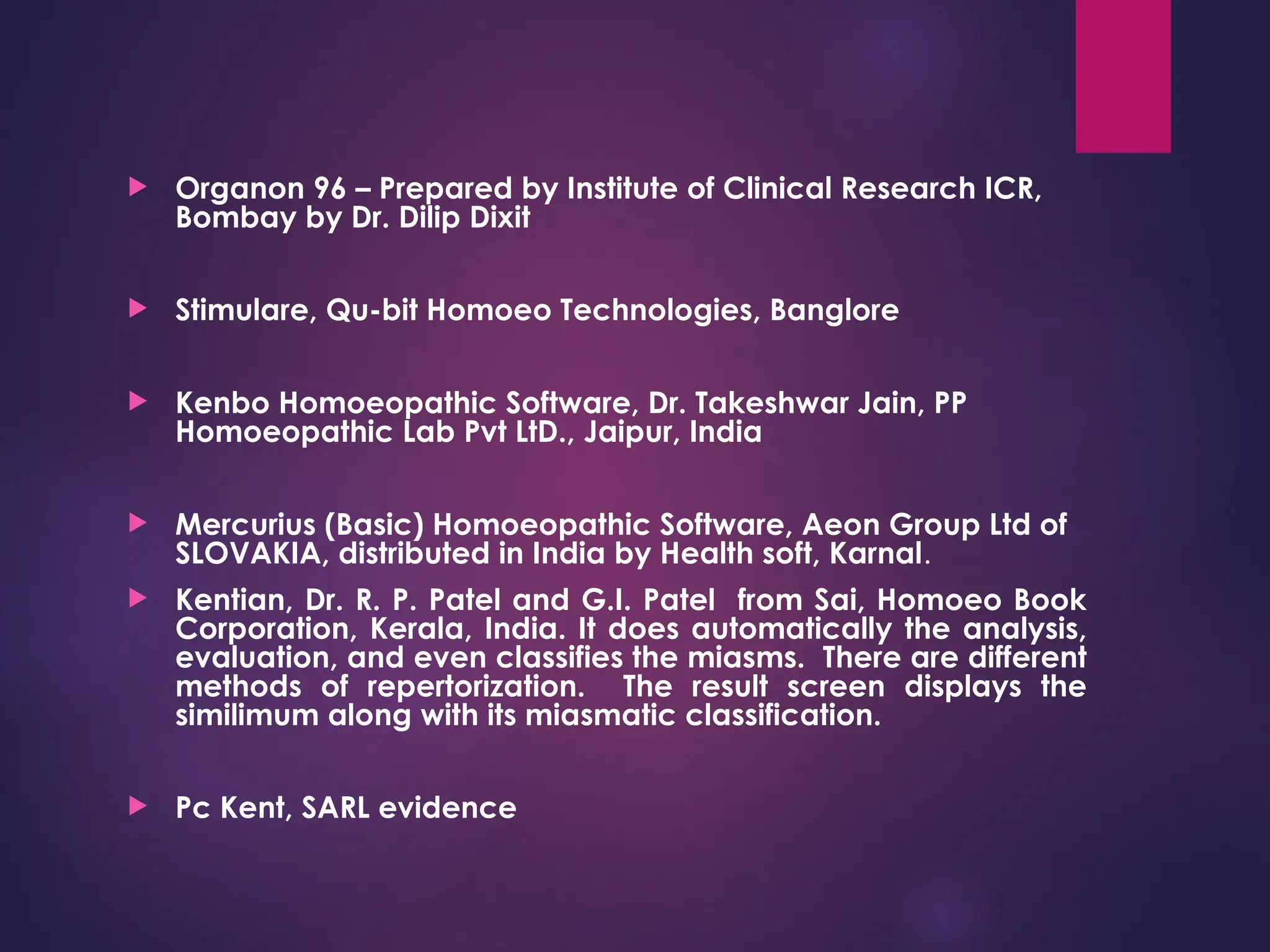 computer homeopathic repertory,software repertory | PPT