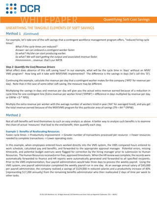 Soft Cost Savings in a VMS/MSP Implementation | PDF