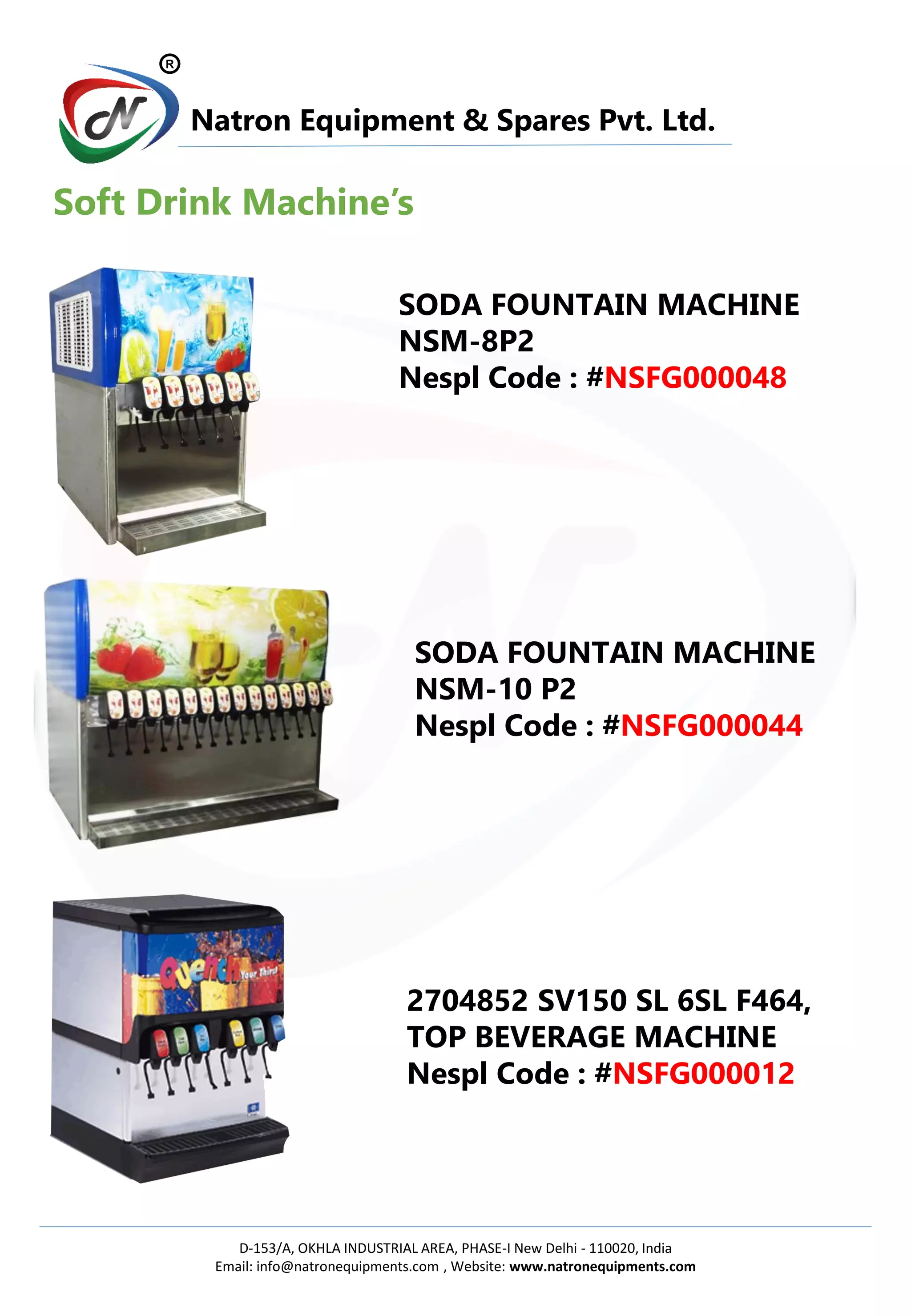 Soft Drink Machine | Beverage Equipment & Spare Parts Solution Provider ...
