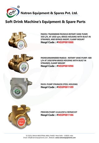 Soft Drink Machine | Beverage Equipment & Spare Parts Solution Provider ...