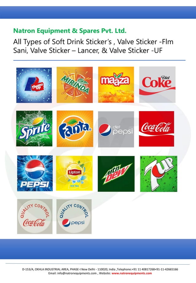 Soft drink Stickers | PDF