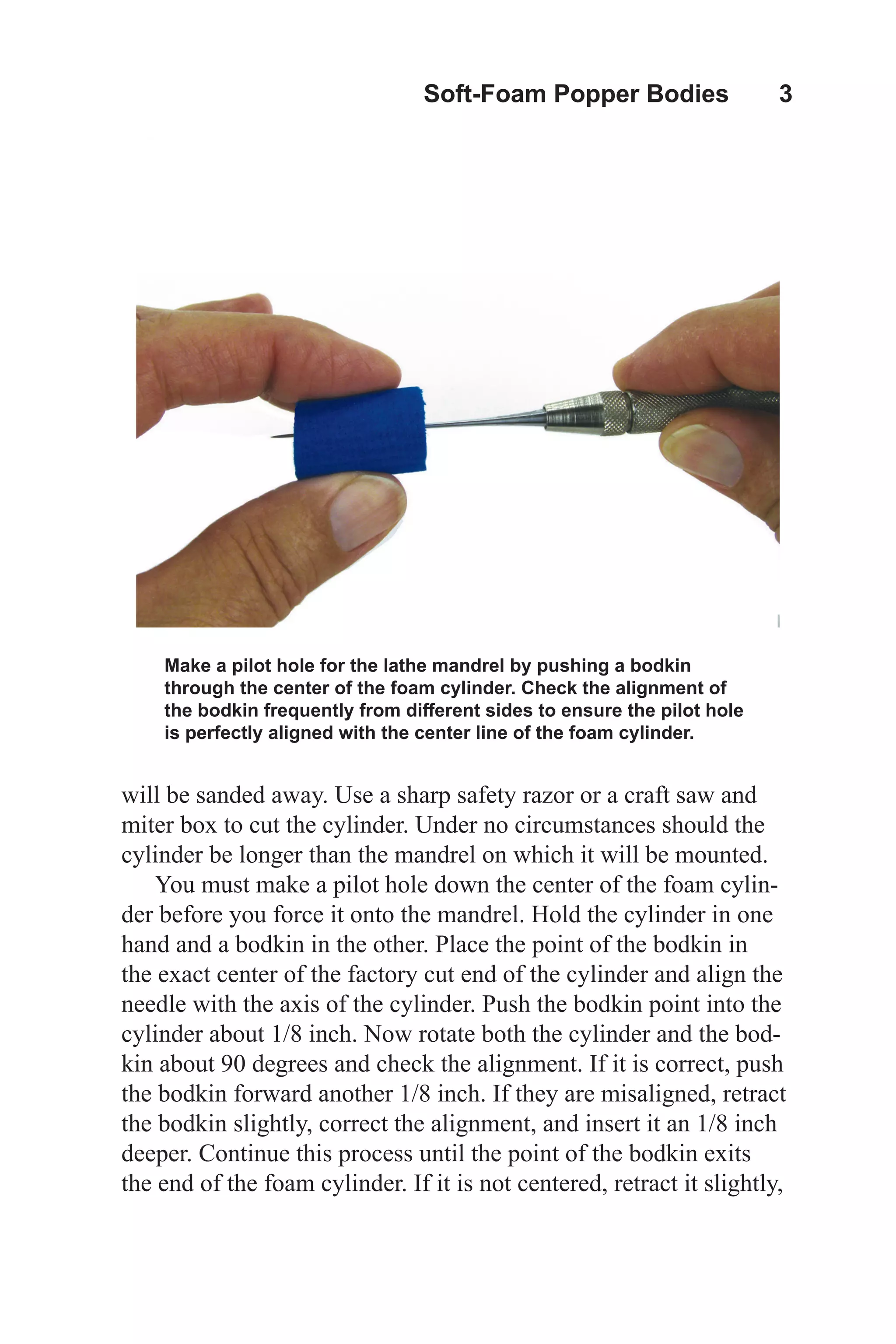 Tying Bass Poppers Soft foam bodies | PDF