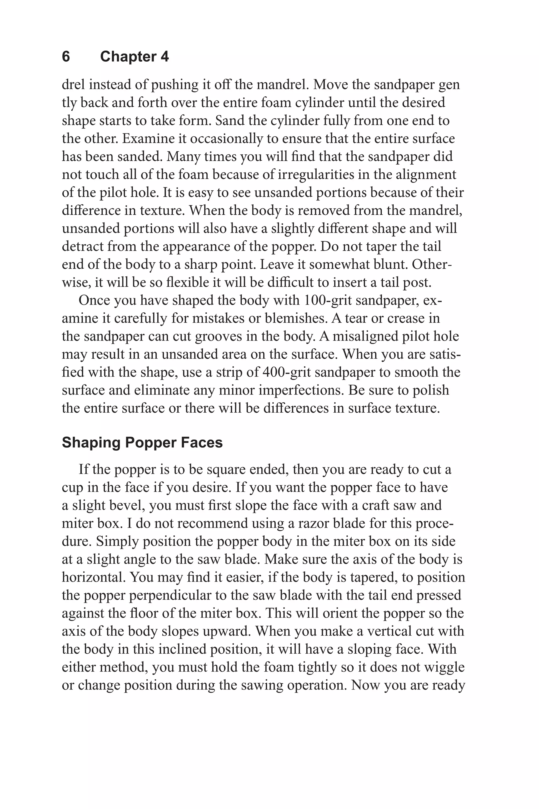 Tying Bass Poppers Soft foam bodies | PDF