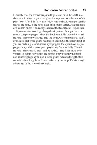 Tying Bass Poppers Soft foam bodies | PDF