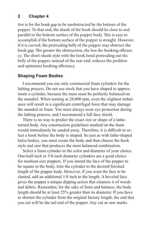 Tying Bass Poppers Soft foam bodies | PDF