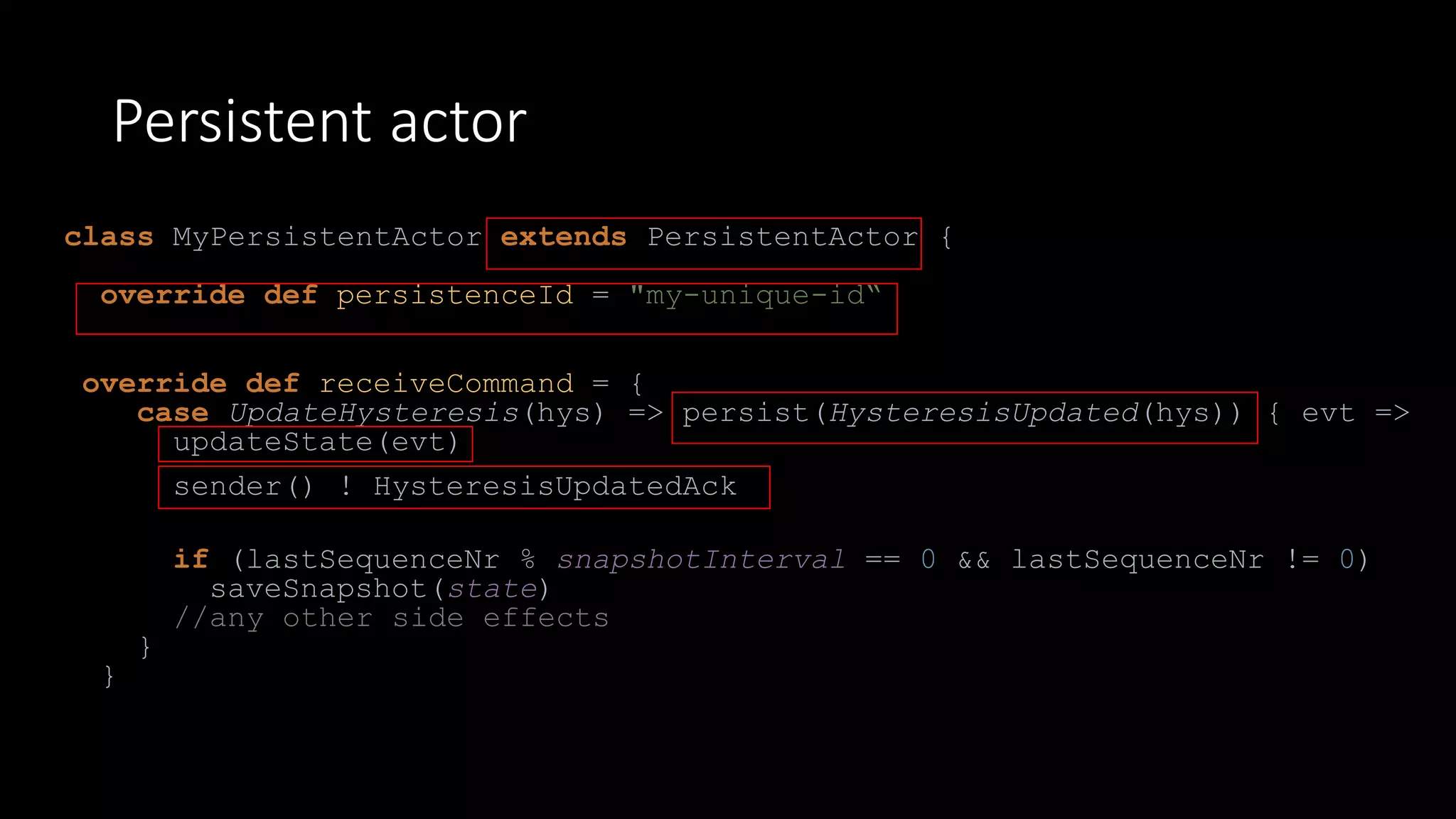 Using Akka Persistence to build a configuration datastore | PPT