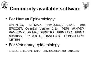 Soft wares in veterinary epidemiology | PPT