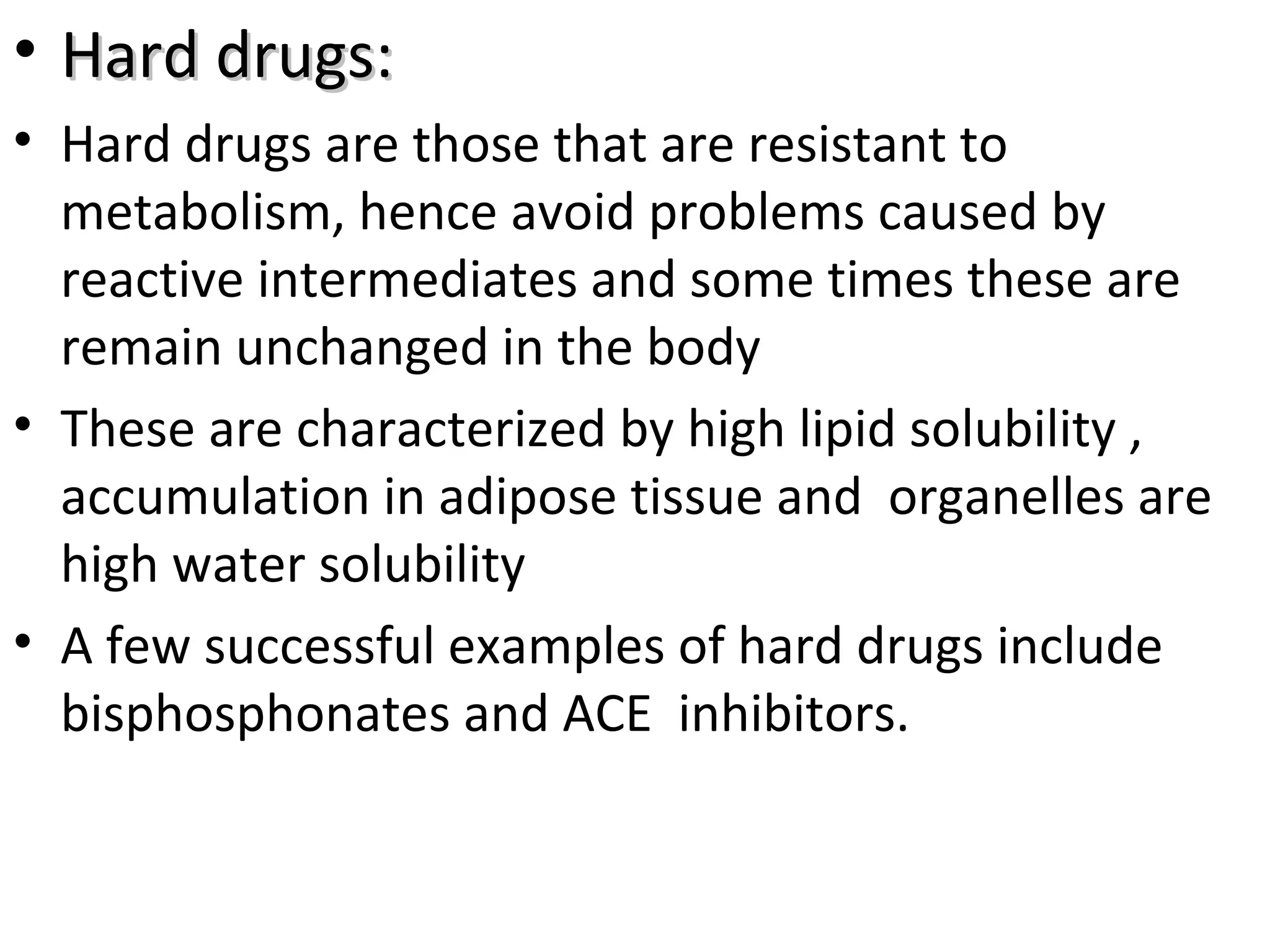 Soft and hard drugs | PPT