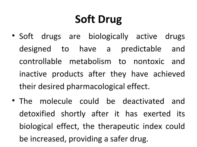 Soft and hard drugs | PPT