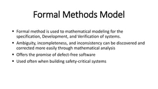 PRESCRIPTIVE PROCESS MODEL(SOFTWARE ENGINEERING) | PPTX
