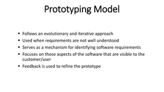 PRESCRIPTIVE PROCESS MODEL(SOFTWARE ENGINEERING) | PPT