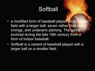 Softball | PPT