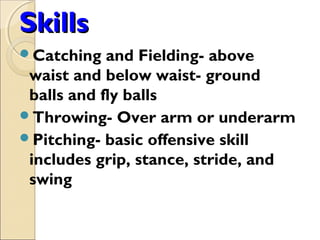 Softball power point class (1) | PPT